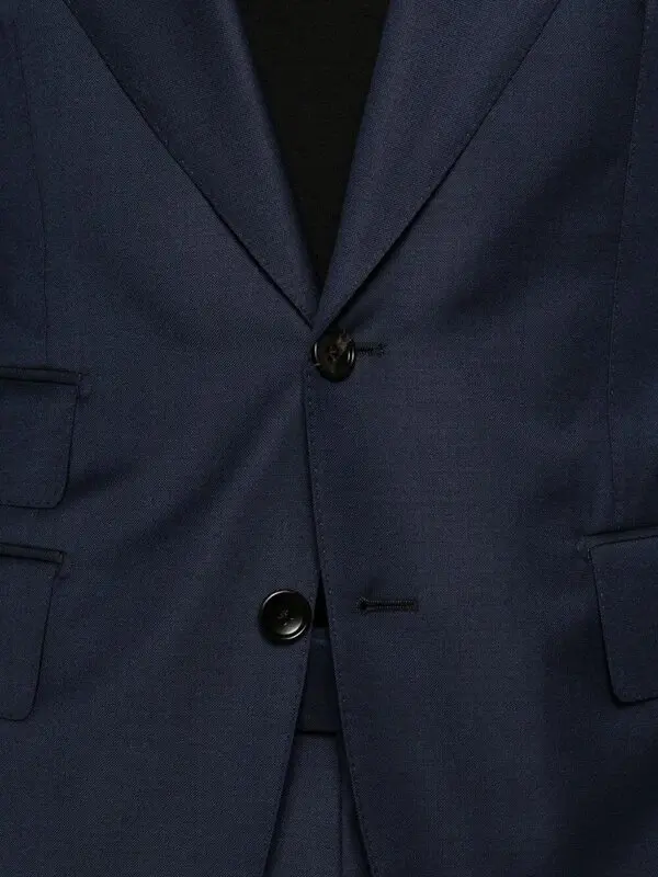 TOM FORD Shelton Single-breasted Wool Suit - Blue