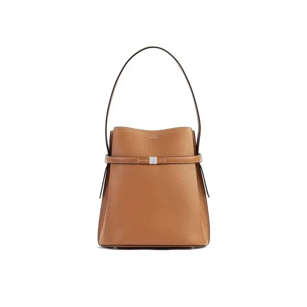 TOTEME Leather Bucket Bag - Brown