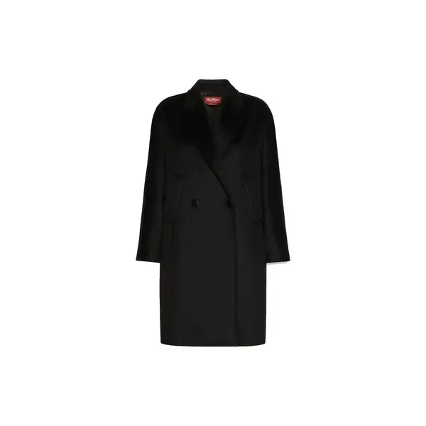 Max Mara Mastro Wool Coat - Black
