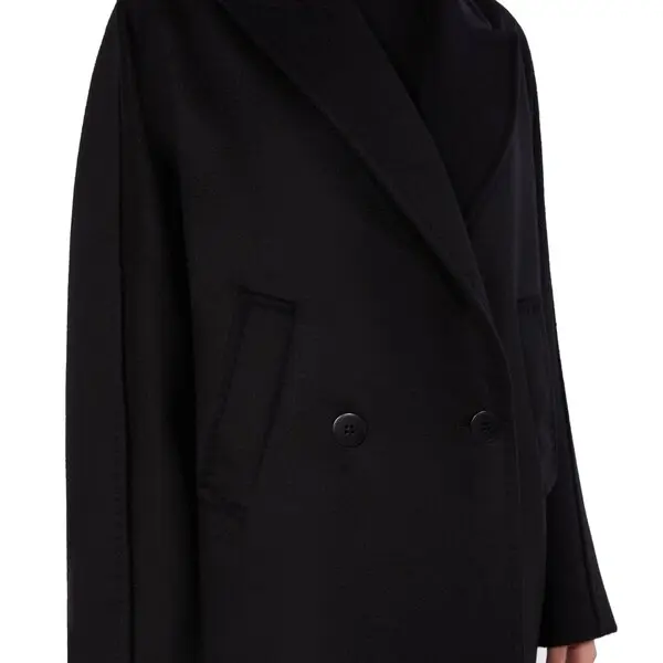Max Mara Mastro Wool Coat - Black