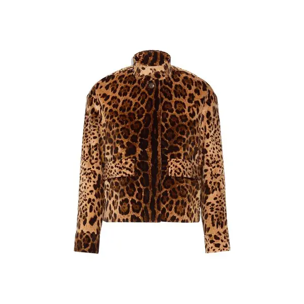 Max Mara Edro Leopard Jacket - Brown