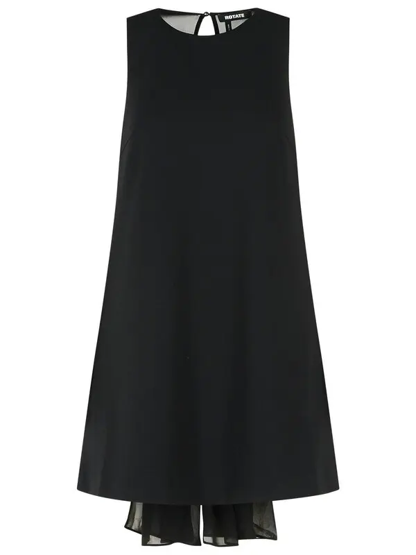 ROTATE BY BIRGER CHRISTENSEN Crêpe Mini Dress - Black