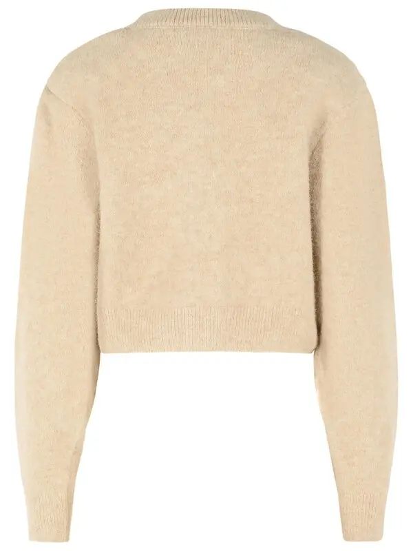ROTATE BY BIRGER CHRISTENSEN Beige Alpaca Blend Cardigan
