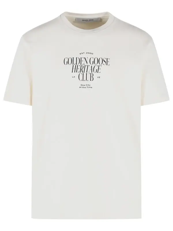 GOLDEN GOOSE Journey' Cotton T-shirt - White