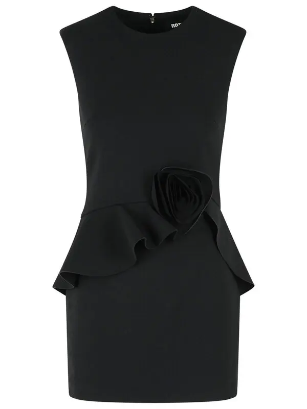 ROTATE BY BIRGER CHRISTENSEN Crêpe Mini Dress - Black