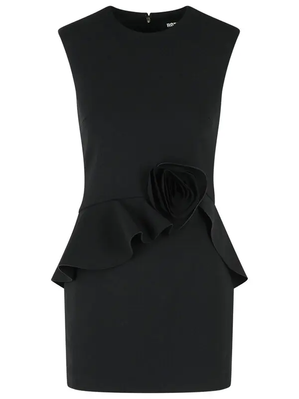 ROTATE BY BIRGER CHRISTENSEN Crêpe Mini Dress - Black