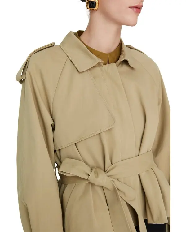 JOVONNA LONDON Cropped Trench Jacket