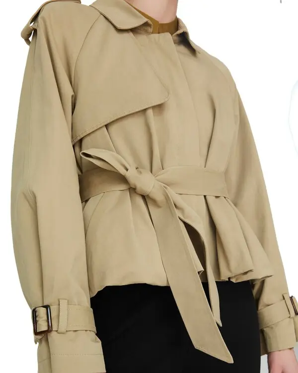 JOVONNA LONDON Cropped Trench Jacket