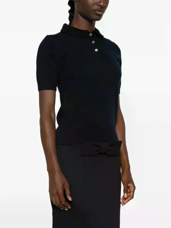 N°21 Bead-embellished Polo Shirt