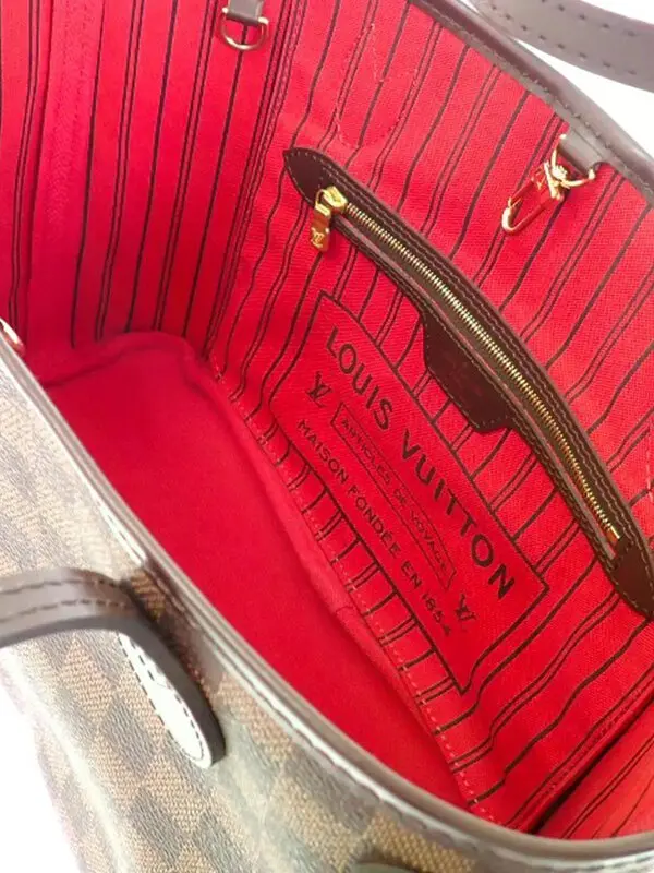 LOUIS VUITTON 2000-2026 Damier Ebene Neverfull Pm Tote Bag