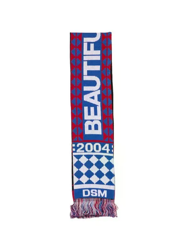 DOVER STREET MARKET X Kei Ninomiya Beautiful Chaos Football Scarf - Red