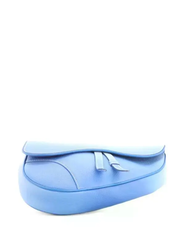 Dior Saddle Ombre Leather Crossbody Bag - Blue