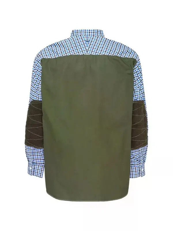 Junya Watanabe Gingham-check Panelled Shirt