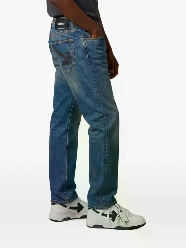 Off-White Half Arrow Slim-fit Jeans