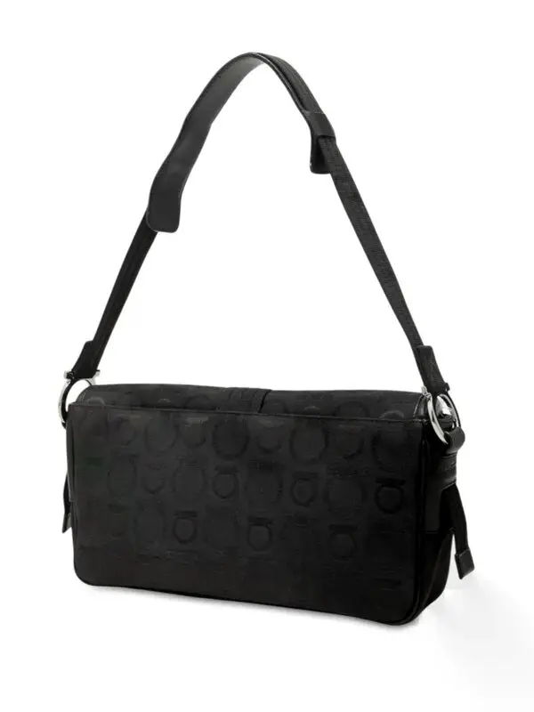 FERRAGAMO 2010-2026 Gancini Canvas Shoulder Bag