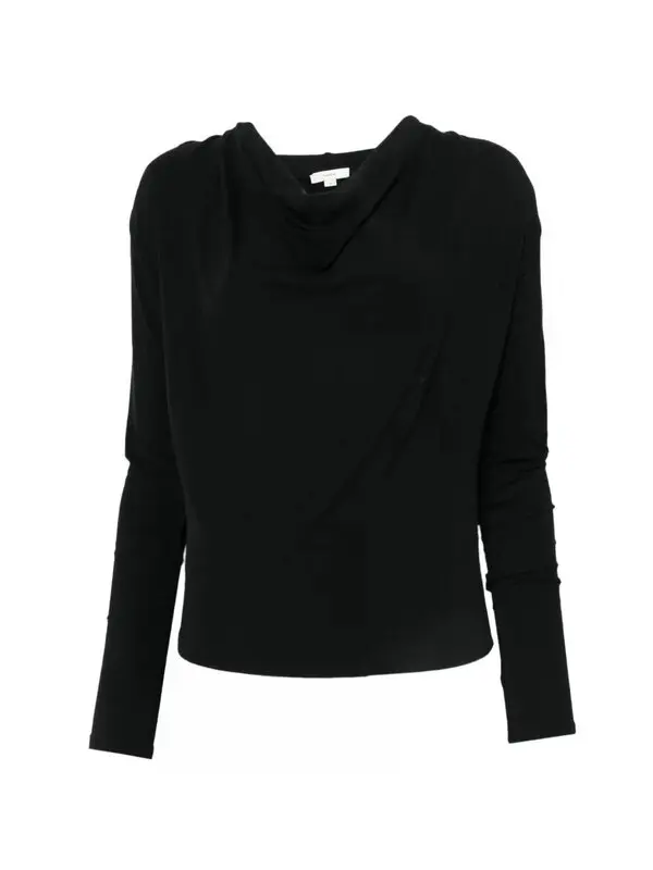Vince Cowl-neck Long-sleeve Top