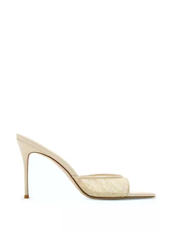 Femme La Bella Lace-panel Sandals