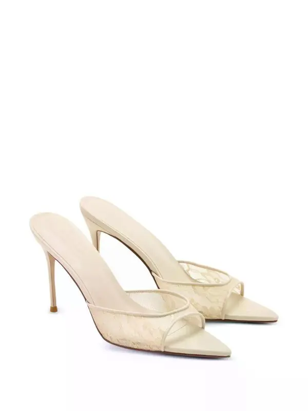 Femme La Bella Lace-panel Sandals