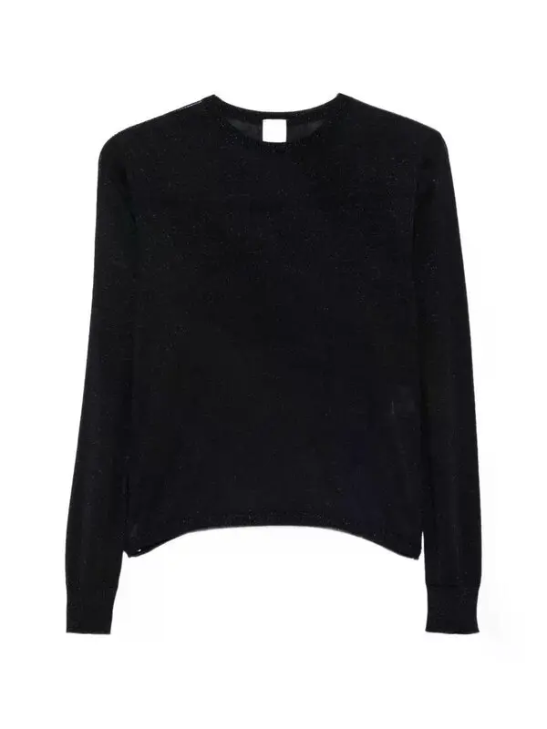 Eleventy Metallic-thread Crew-neck Sweater
