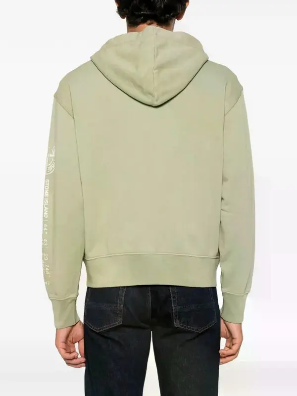 Stone Island Logo-print Zip-up Hoodie