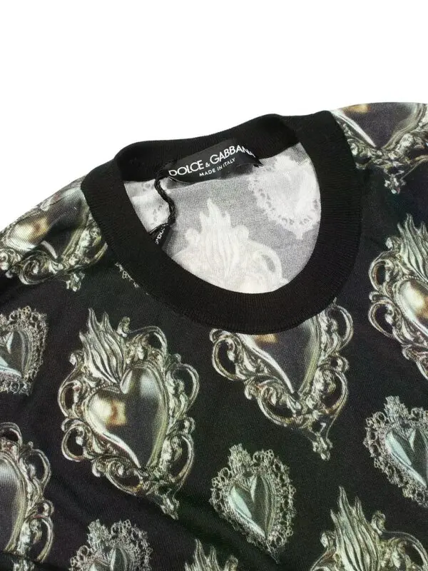 Dolce & Gabbana Sacred-heart-pattern Sweater