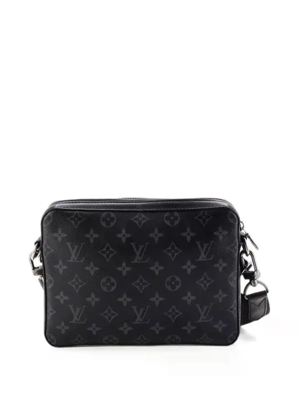 LOUIS VUITTON Trio Messenger Bag Reverse Monogram Eclipse Canvas Crossbody Bag - Black