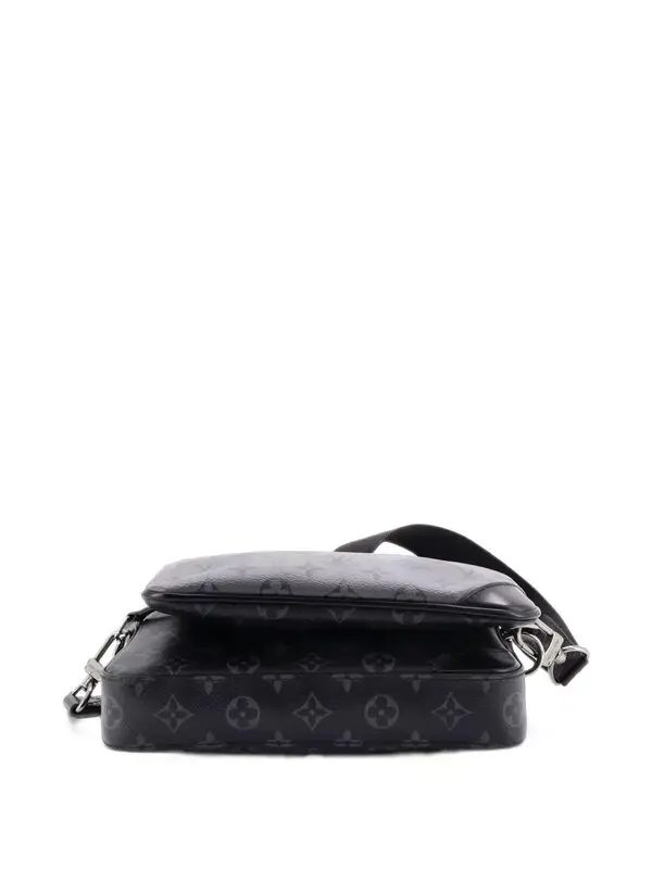 LOUIS VUITTON Trio Messenger Bag Reverse Monogram Eclipse Canvas Crossbody Bag