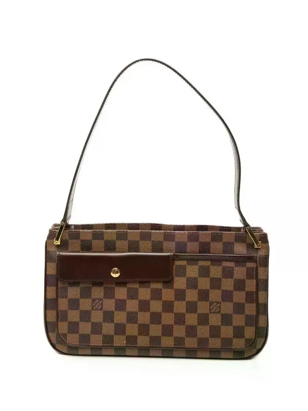 LOUIS VUITTON 2003 Damier Ebene Aubagne Shoulder Bag