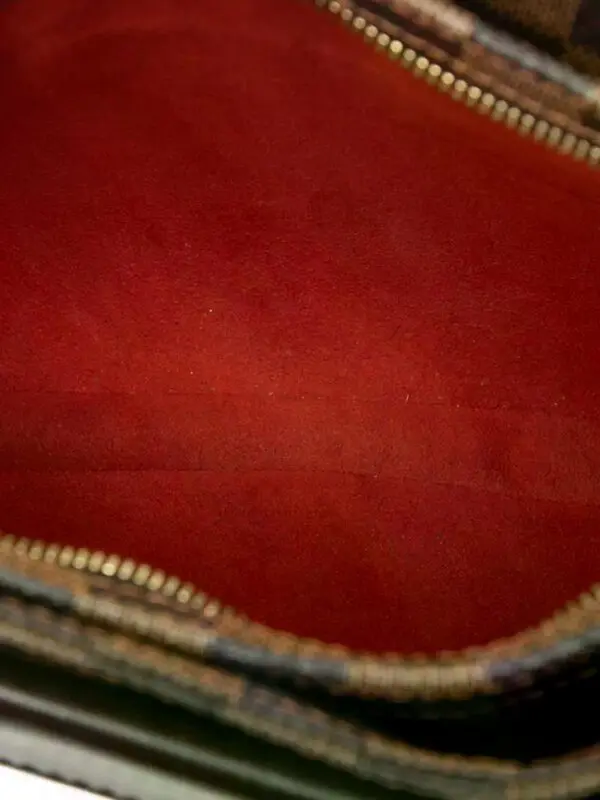 LOUIS VUITTON 2003 Damier Ebene Aubagne Shoulder Bag