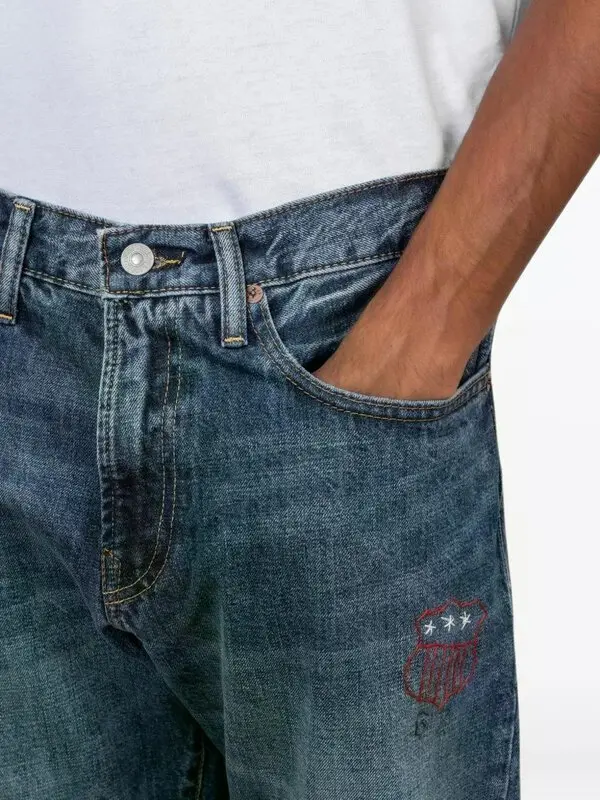Polo Ralph Lauren Distressed-finish Straight-leg Jeans
