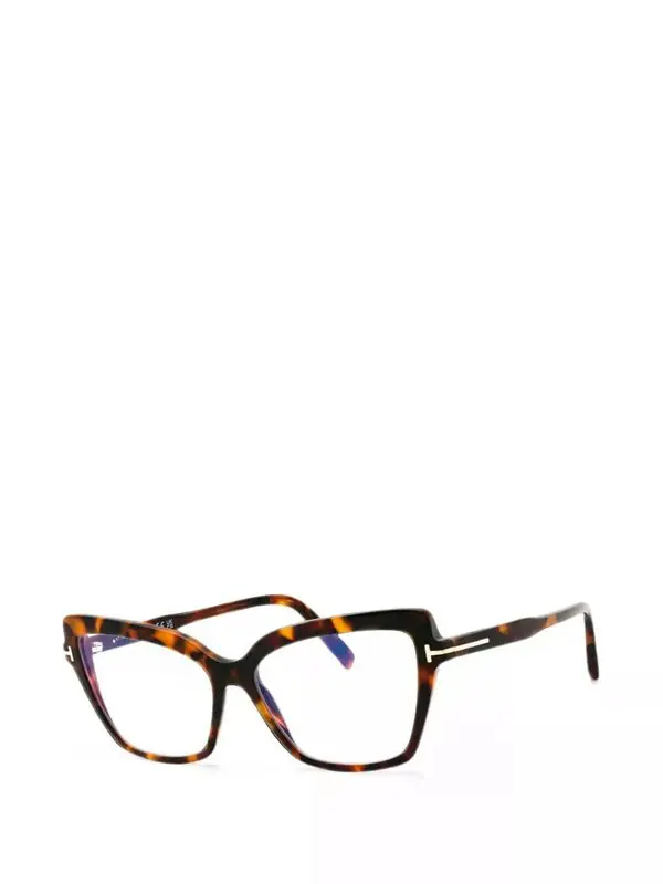 TOM FORD Tortoiseshell-effect Cat-eye Glasses - Brown