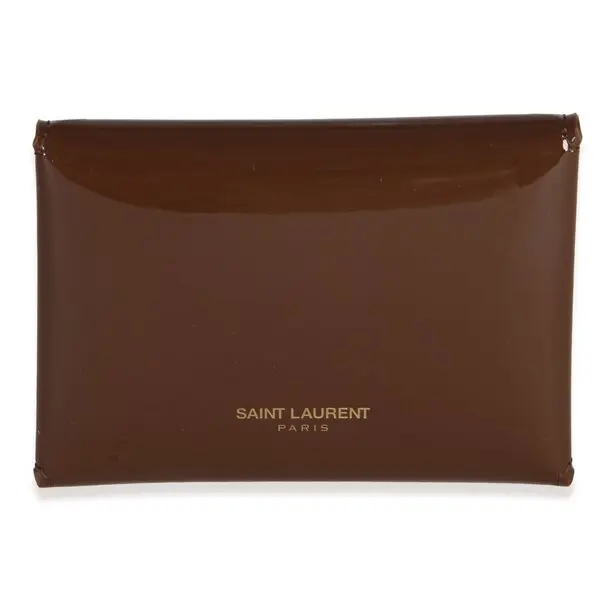 Saint Laurent Patent Envelope Flap Card Case