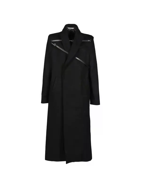 SÖDERBERG Interlock Harness-detail Coat - Black