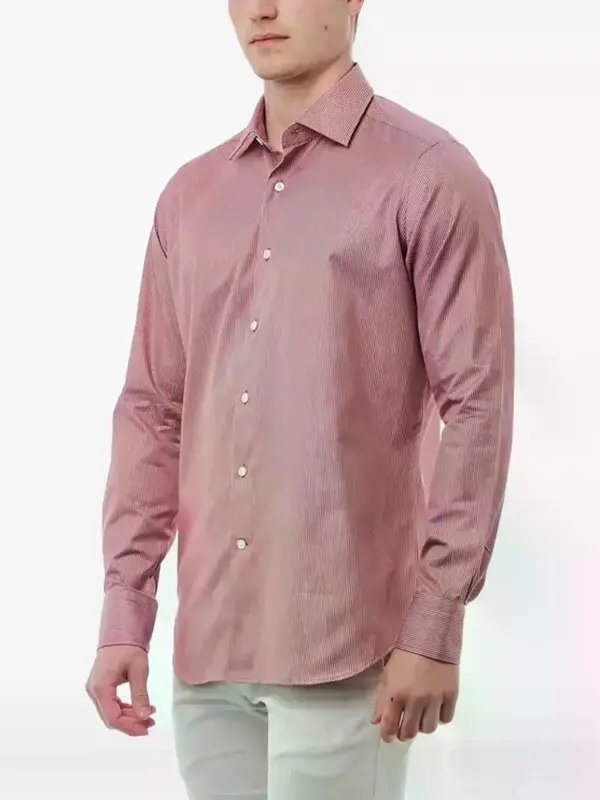 BAGUTTA Striped Cotton Shirt