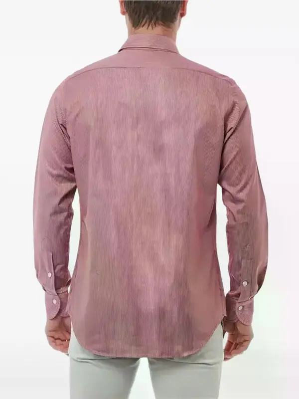 BAGUTTA Striped Cotton Shirt