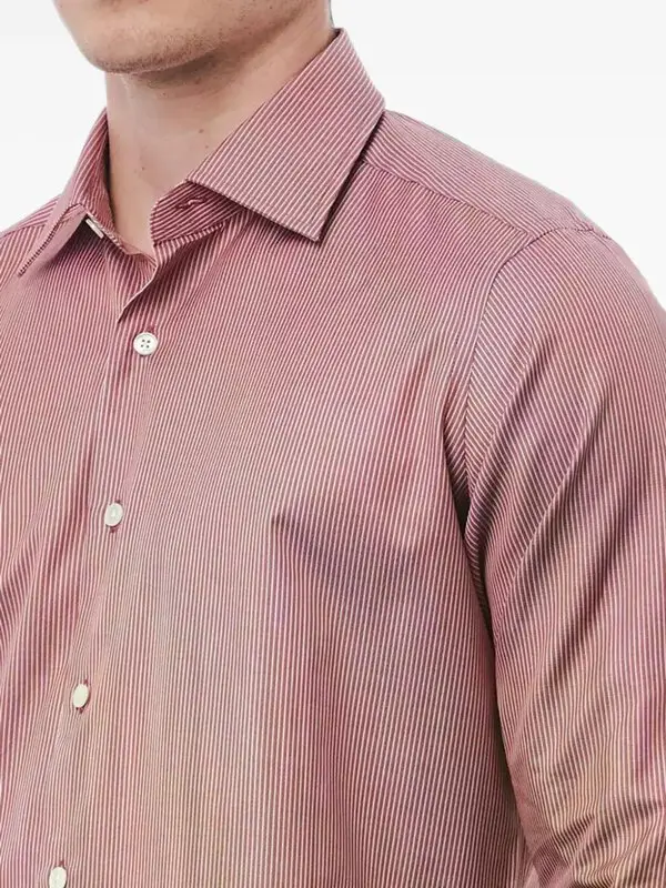 BAGUTTA Striped Cotton Shirt