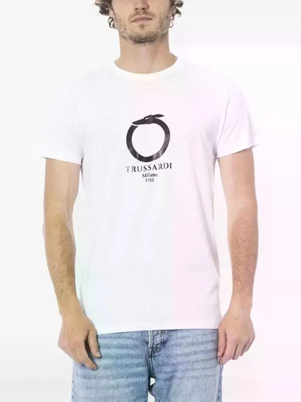 TRUSSARDI Logo-print Crew-neck T-shirt