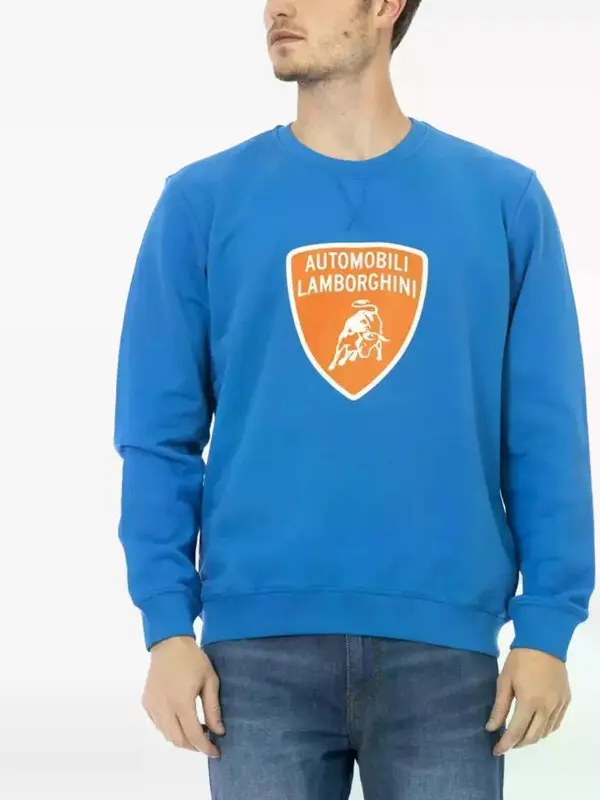 AUTOMOBILI LAMBORGHINI Logo-print Crew-neck Sweatshirt