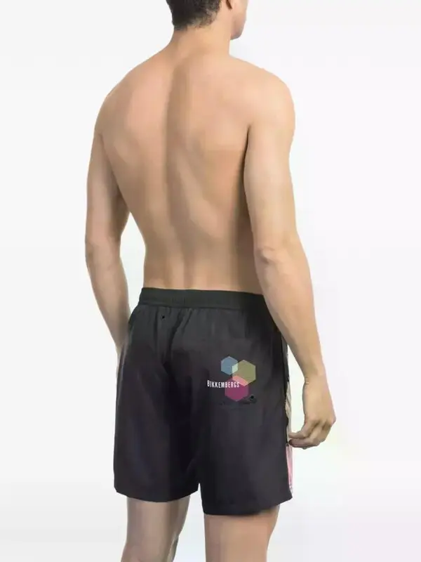 BIKKEMBERGS Graphic-print Drawstring Swim Shorts