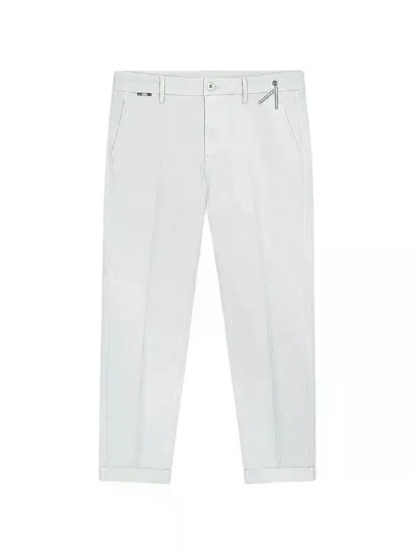 MASON'S Pressed-crease Turned-up Trousers