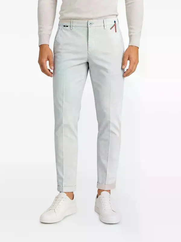 MASON'S Pressed-crease Turned-up Trousers
