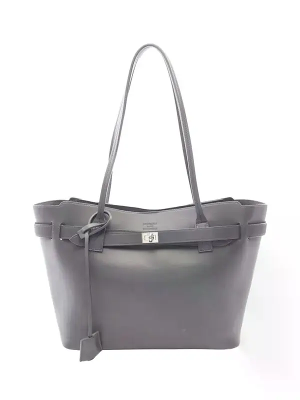 Balenciaga 2010-2026 Medium Calfskin Bel Air Tote Bag - Grey