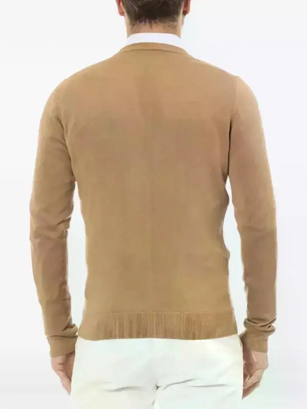 BALDININI Logo-plaque V-neck Sweater