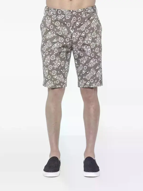 PT TORINO Paisley-print Cotton Shorts
