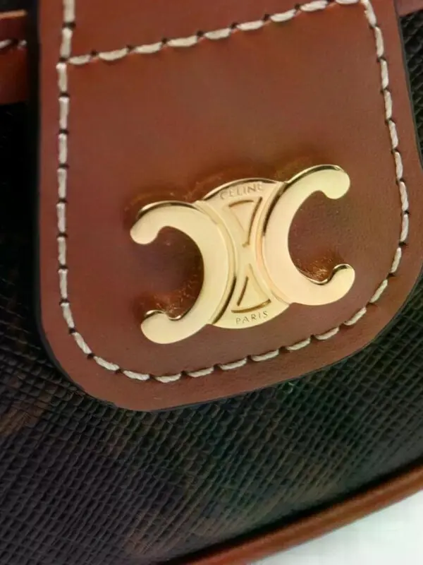 Celine 2010s Mini Besace Triomphe Cross Body Bag