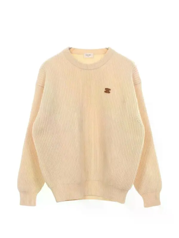 Celine 2010s Triomphe-patch Sweater