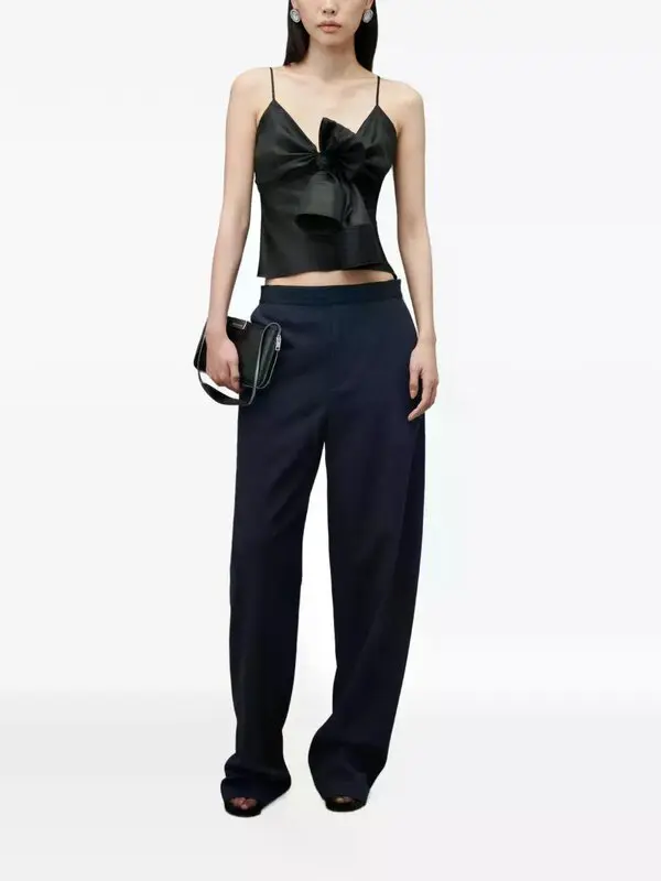 Alexander Wang Logo Elastic Mid-rise Articulated Pants
