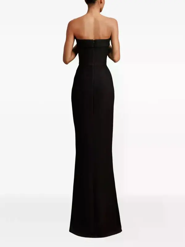 GEMY MAALOUF Strapless Draped Dress - Black