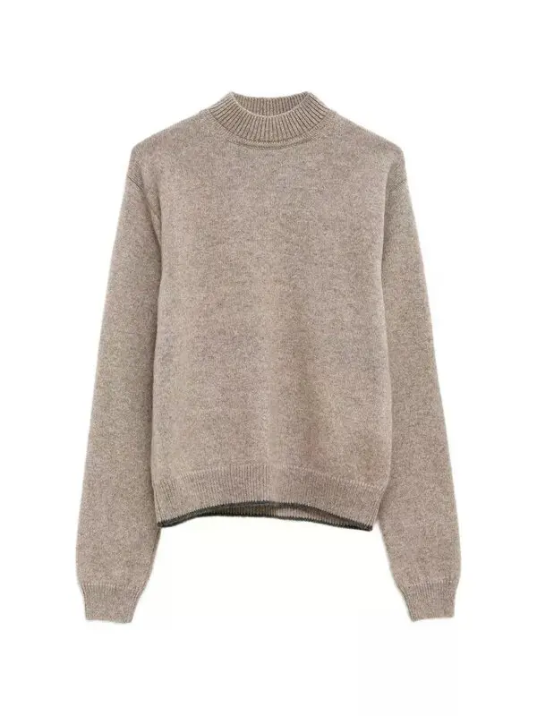Jacquemus Ribbed-trim Long-sleeve Sweater