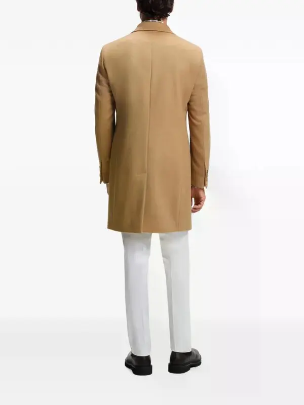 BOSS Slim-fit Formal Wool Coat With Cashmere